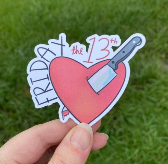 FRIDAY the 13TH Waterproof Sticker Laptop Sticker Funny - Etsy