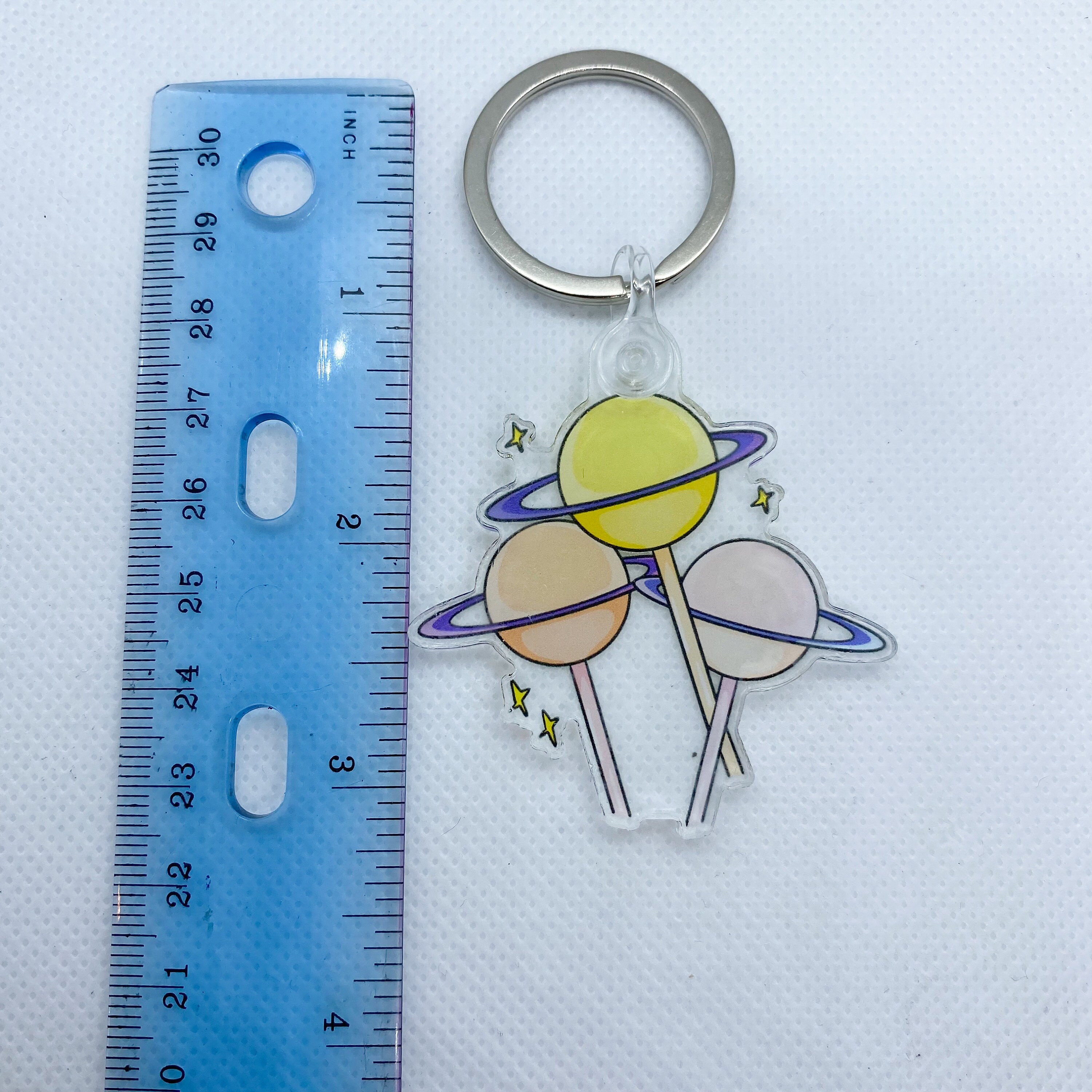 PLANET POPS Keychain / Cute Keychain / Custom Acrylic Keychain | Etsy