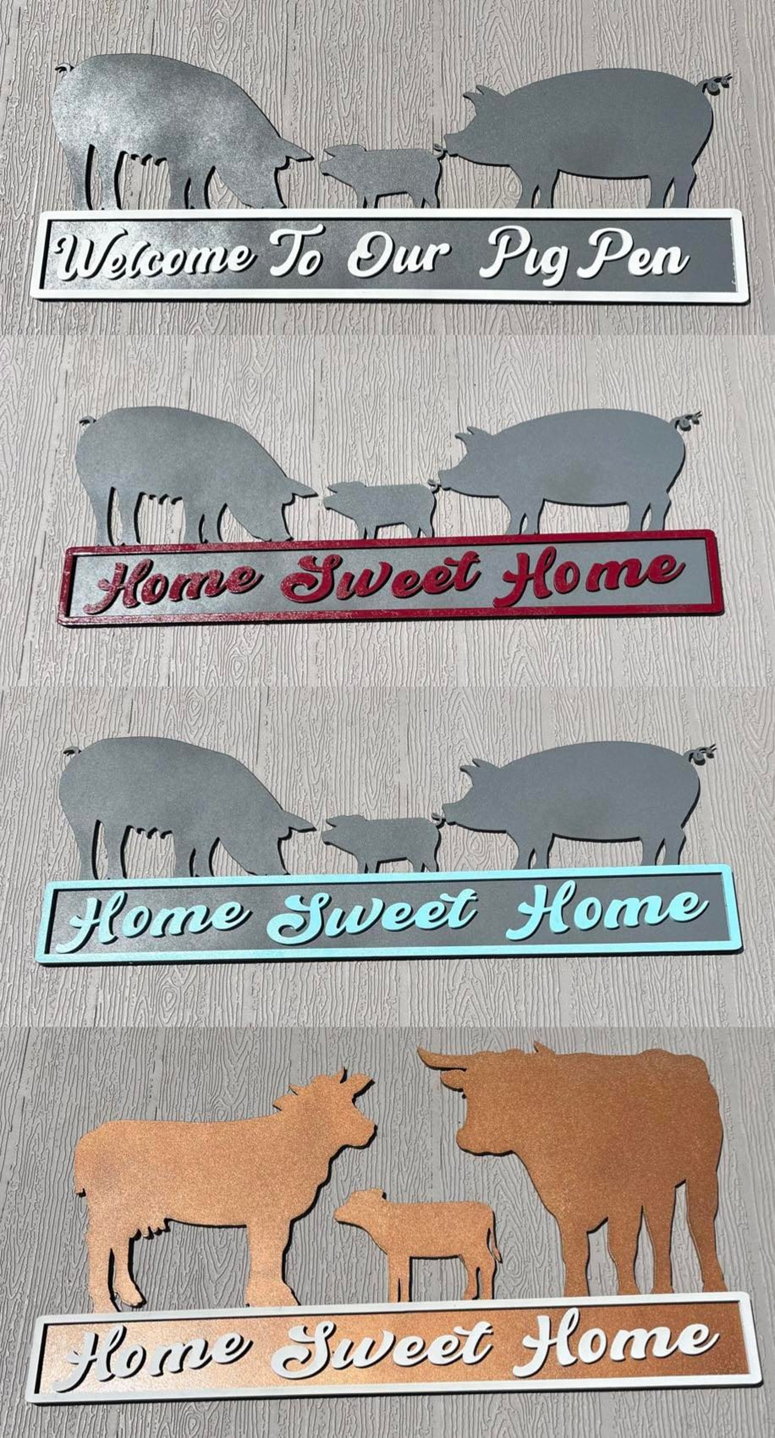 Farm Animal Signs (SVG FILE ONLY) No Physical Product Shipped - Etsy