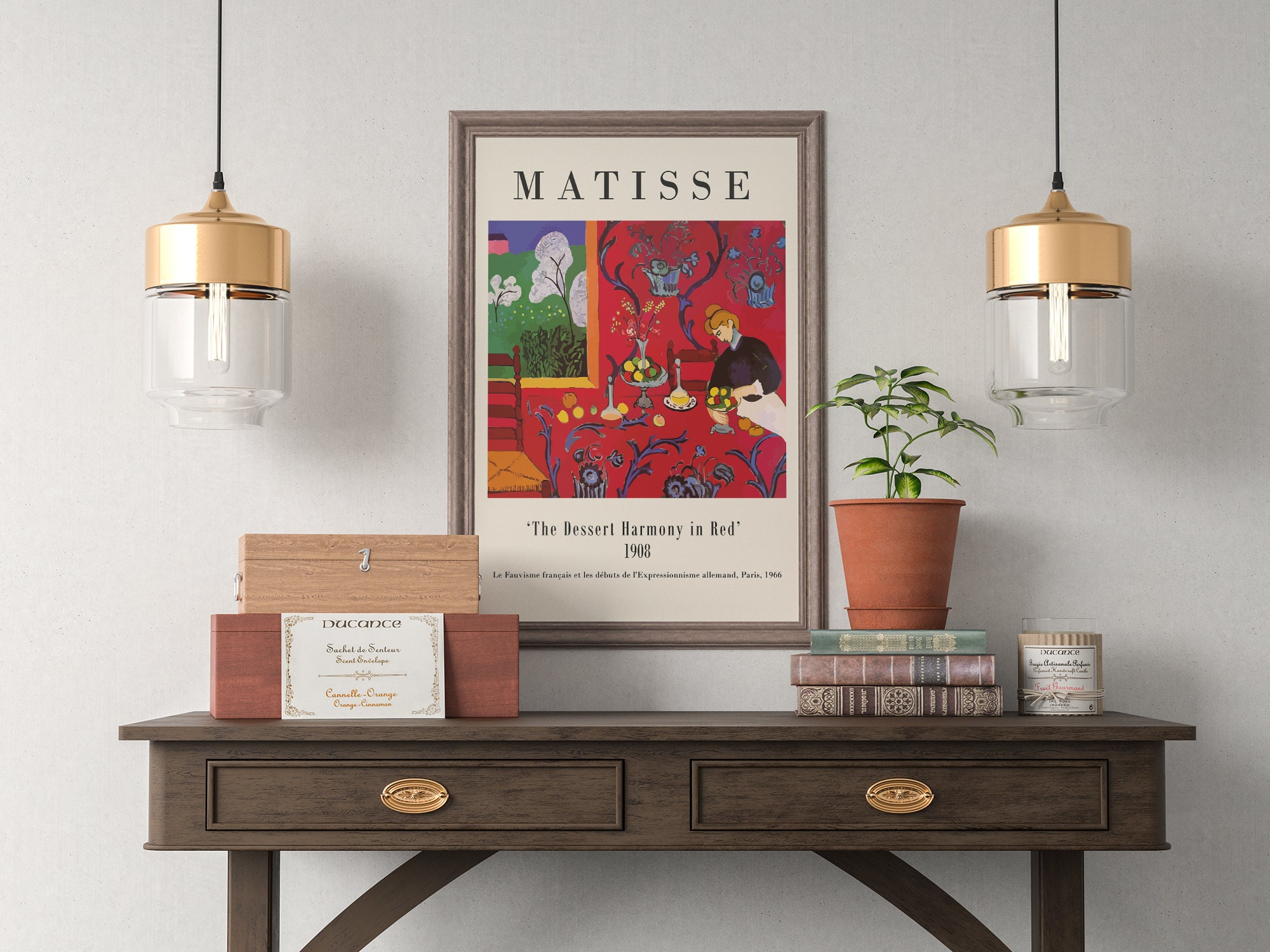 The Dessert Harmony In Red 1908 Remake Art Henri Matisse | Etsy