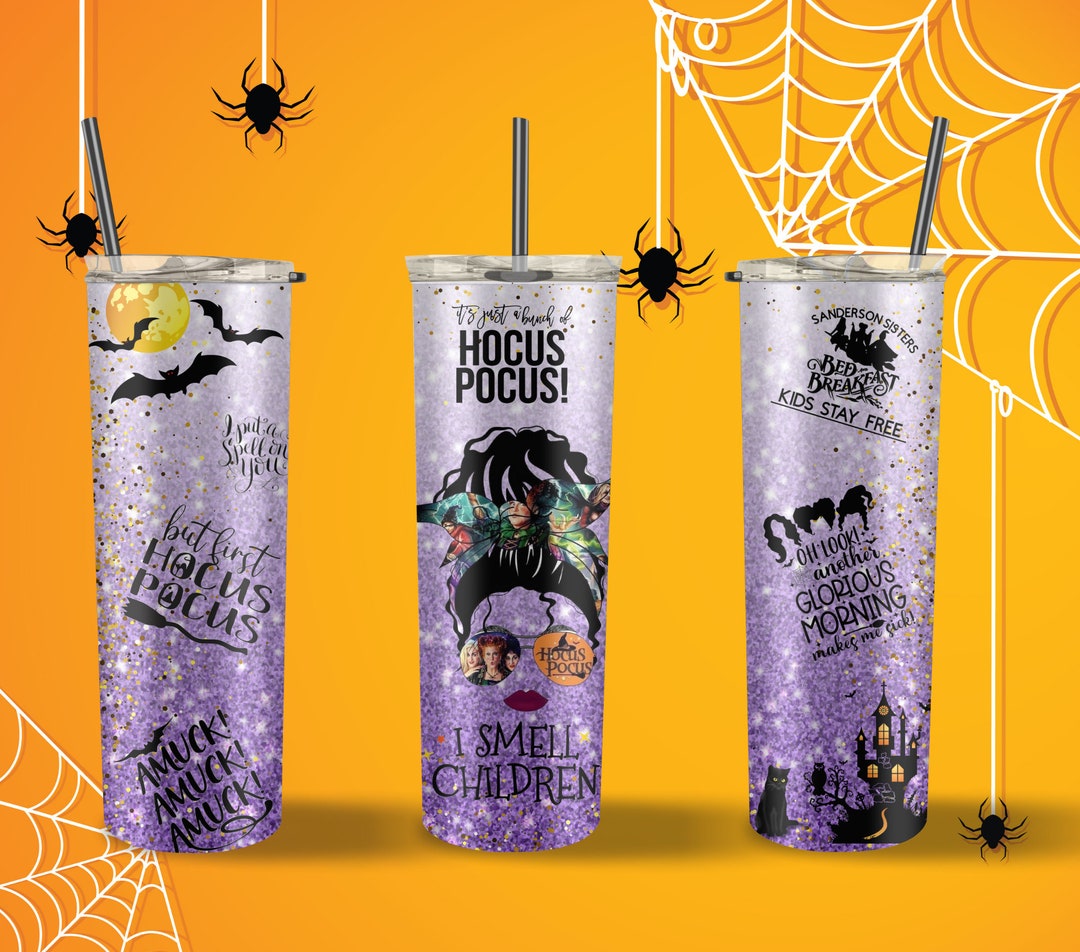 Hocus Pocus 20oz Skinny Tumbler Wrap Sublimation Design - Etsy