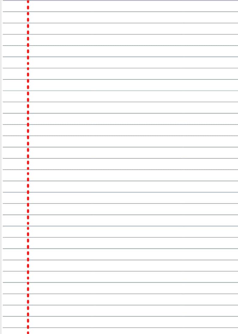 Hoja estilo cuaderno para apuntes digitales goodnotes o | Etsy