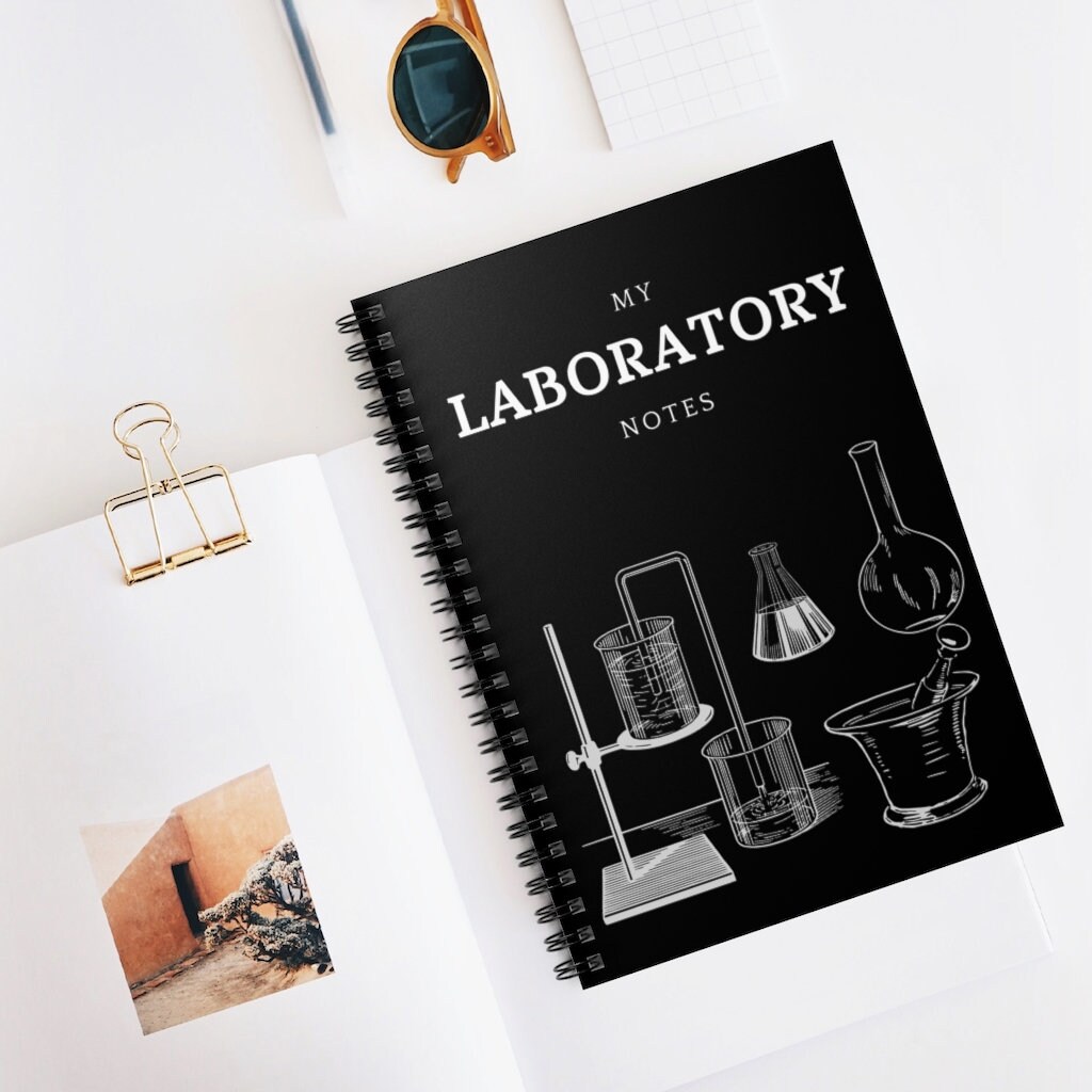 Lab Laboratory Spiral Notebook Ruled Line | Etsy