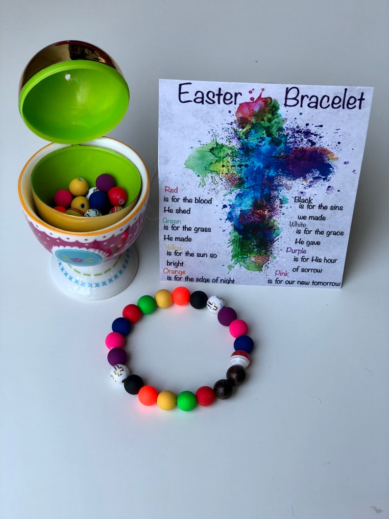 Easter Story Bead Bracelet - Etsy