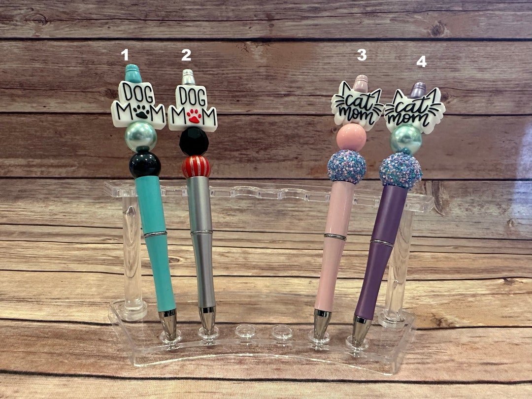 Dog Mom Pen, Cat Mom Pen, Animal Mom Pen, Custom Beaded Pen, Beaded ...