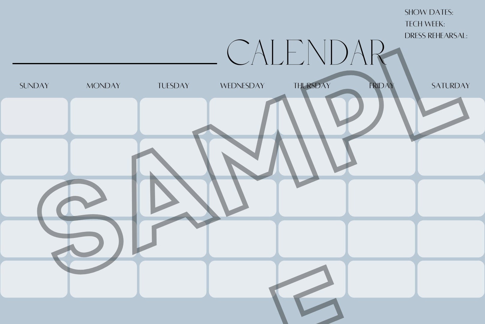 Theater Director Rehearsal Templates | Minimalistic Teacher/director ...