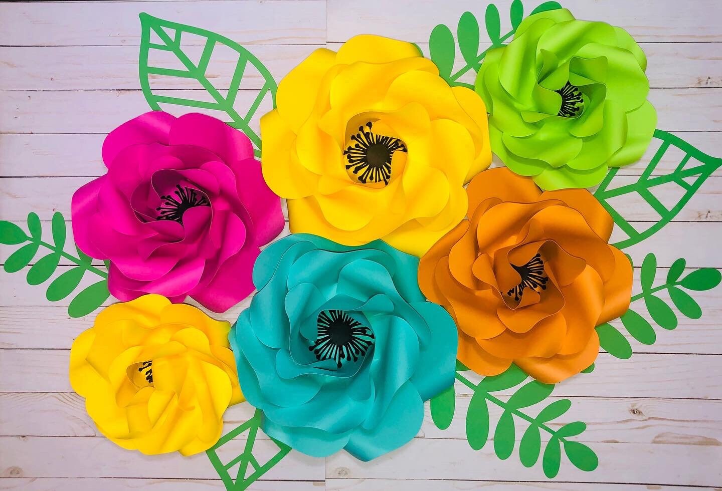 3D Paper Flowers. Large, Medium and Small Paper Flowers - Etsy