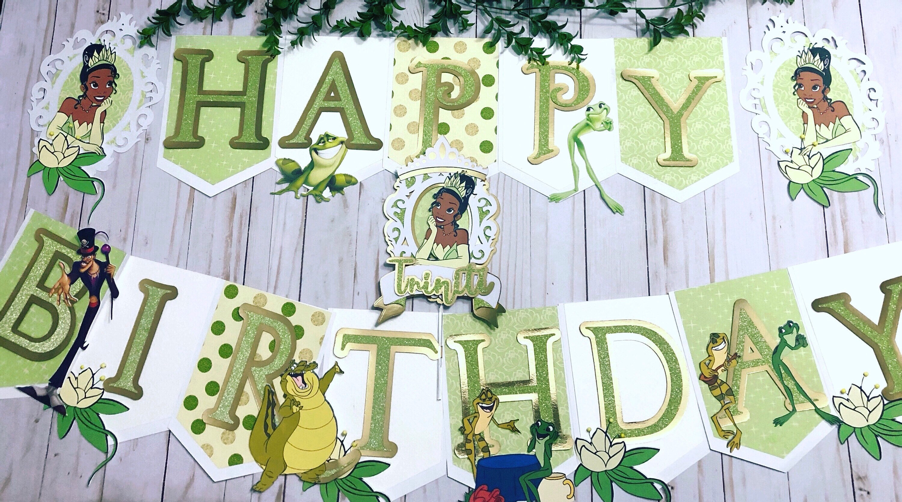 Princess and the Frog Birthday Banner: Party Decor - Etsy