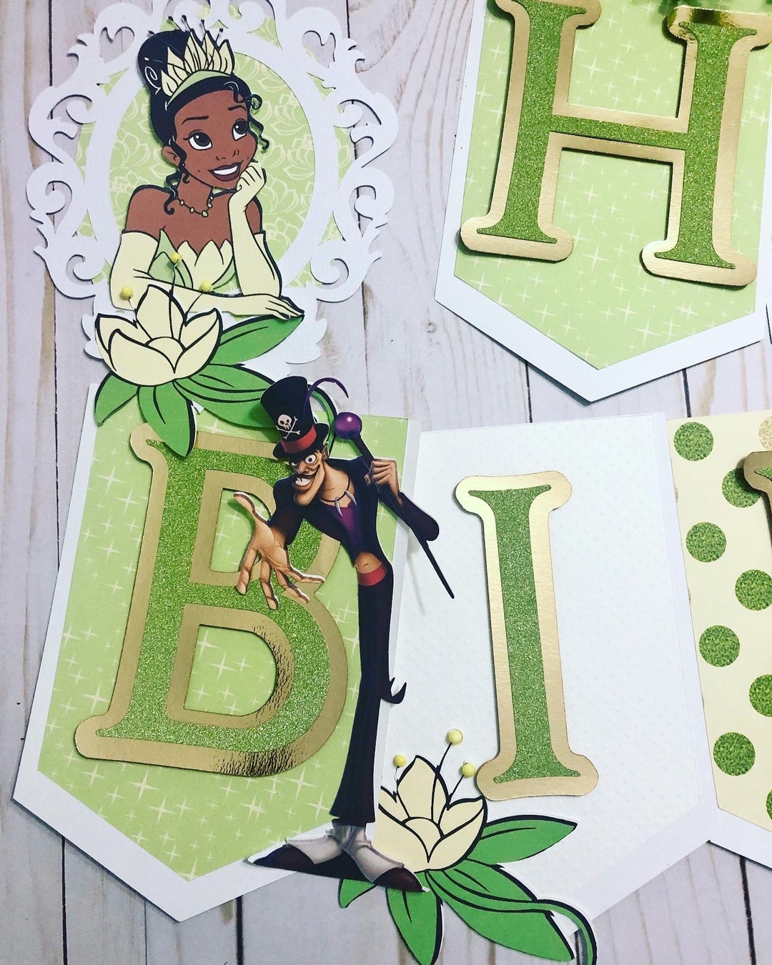 Princess and the Frog Birthday Banner: Party Decor - Etsy