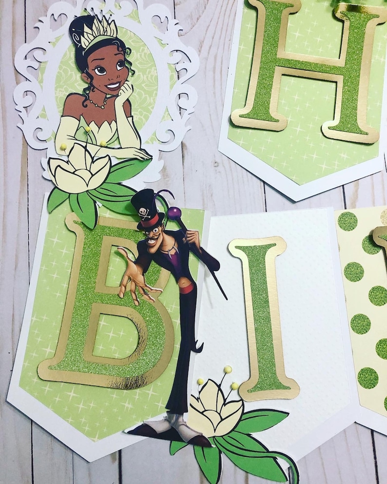 Princess and the Frog Birthday Banner: Party Decor - Etsy