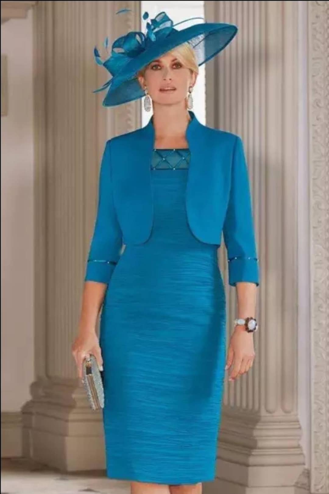 Handmade Gorgeous 2 Piece Mother of the Bride Lace Dresses With Bolero ...