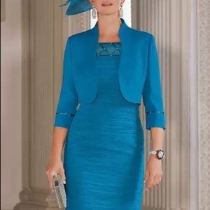 Handmade Gorgeous 2 Piece Mother of the Bride Lace Dresses With Bolero ...