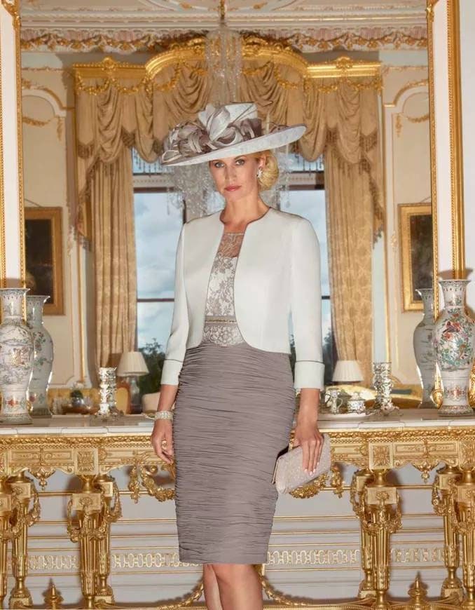 Handmade Gorgeous 2 Piece Mother of the Bride Lace Dresses With Bolero ...