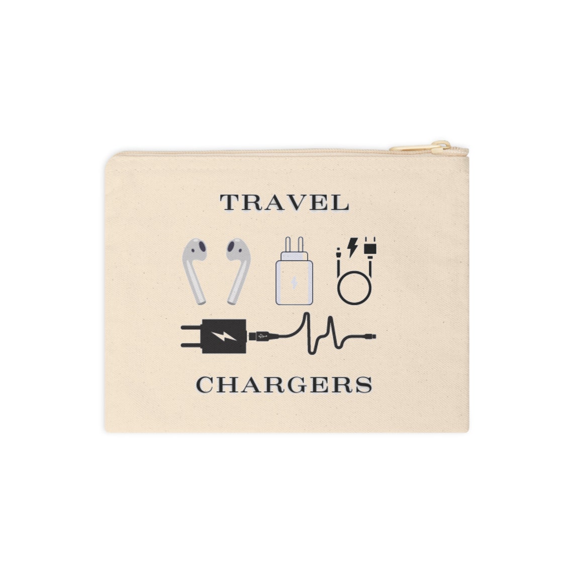 Electronic Charger Travel Zipper Pouch - Electronic Tote, Phone ...