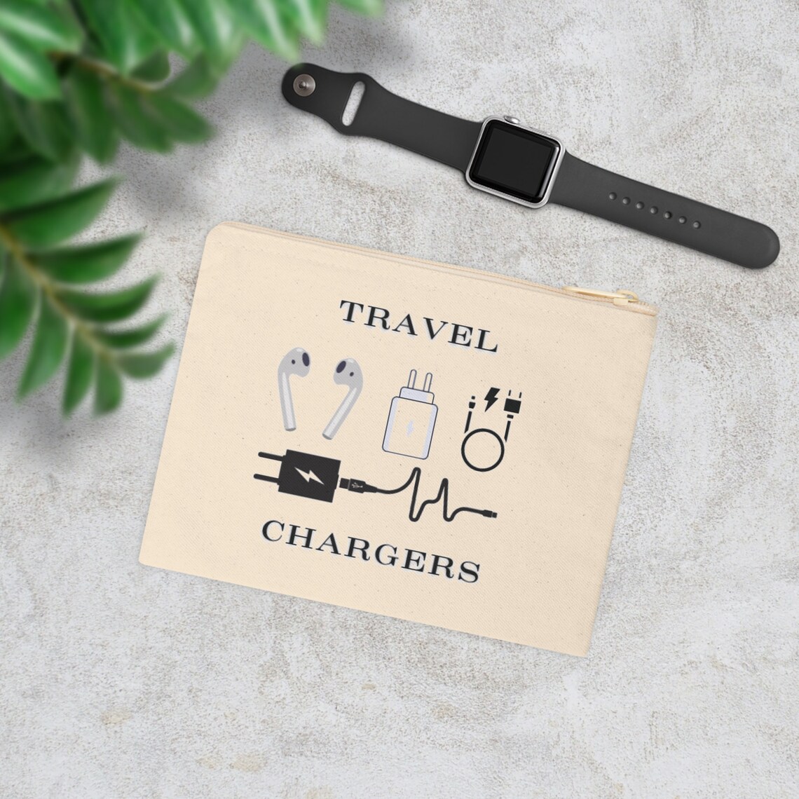 Electronic Charger Travel Zipper Pouch - Electronic Tote, Phone ...