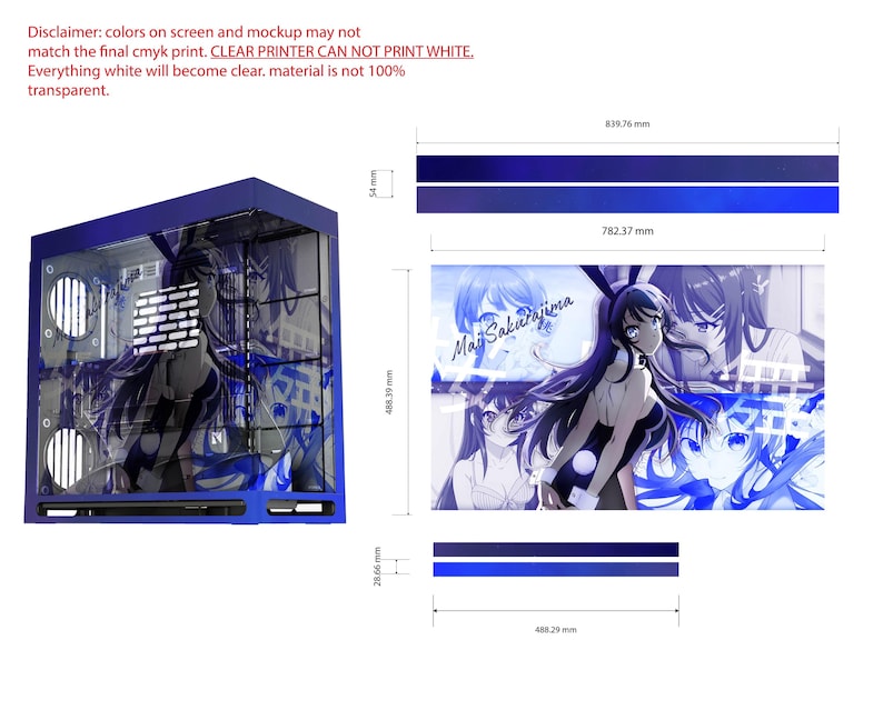 Custom PC Case Vinyl.custom Glass, Panels or Full Case Design. Vinyl ...