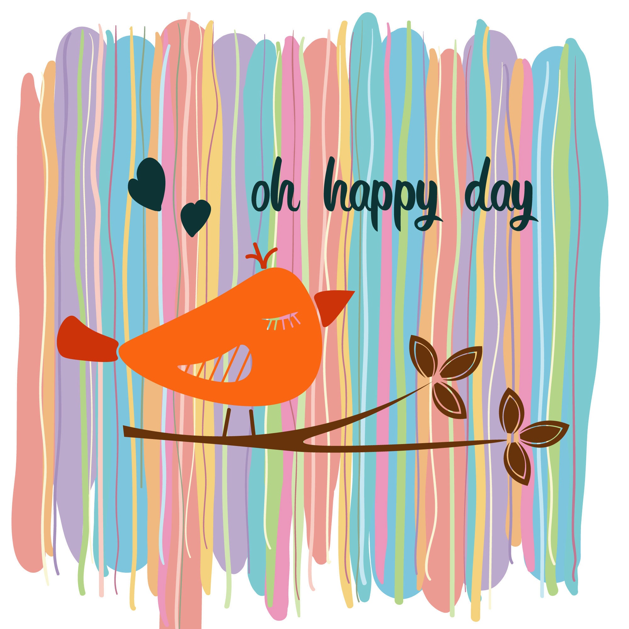 Little Bird Plotter File Oh Happy Day Svg, Dfx - Etsy