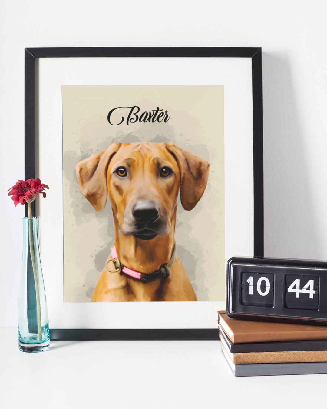 Custom Pet Portrait in Memory of Dog, Pet Memorial, Gift for Pet Lovers ...