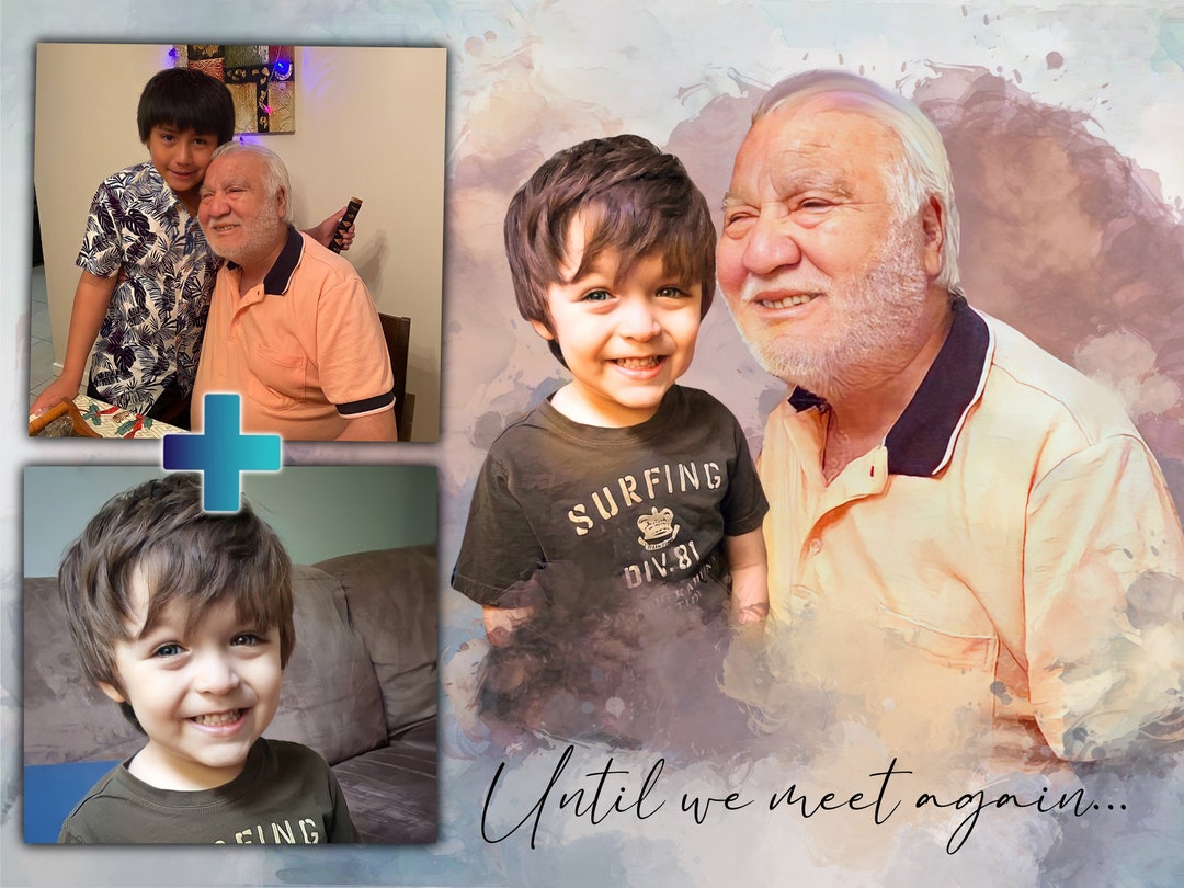 Add Passed Away Person to Picture, Loss of Father Gift for Daughter ...