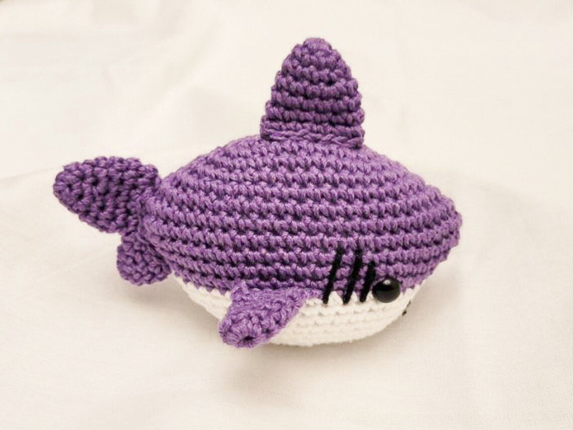 Hand Crocheted Baby Shark - Etsy