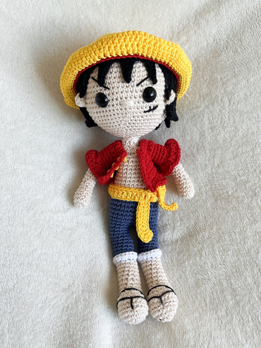 Handmade Crochet Amigurumi Luffy - Etsy