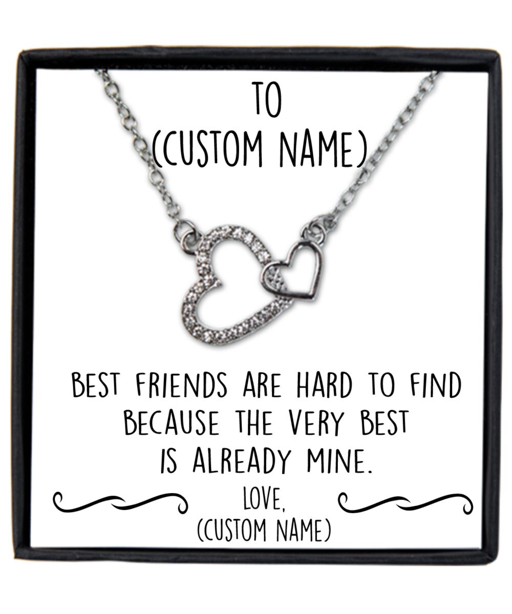 Personalized Friendship Gift best friend gifts interlocking | Etsy