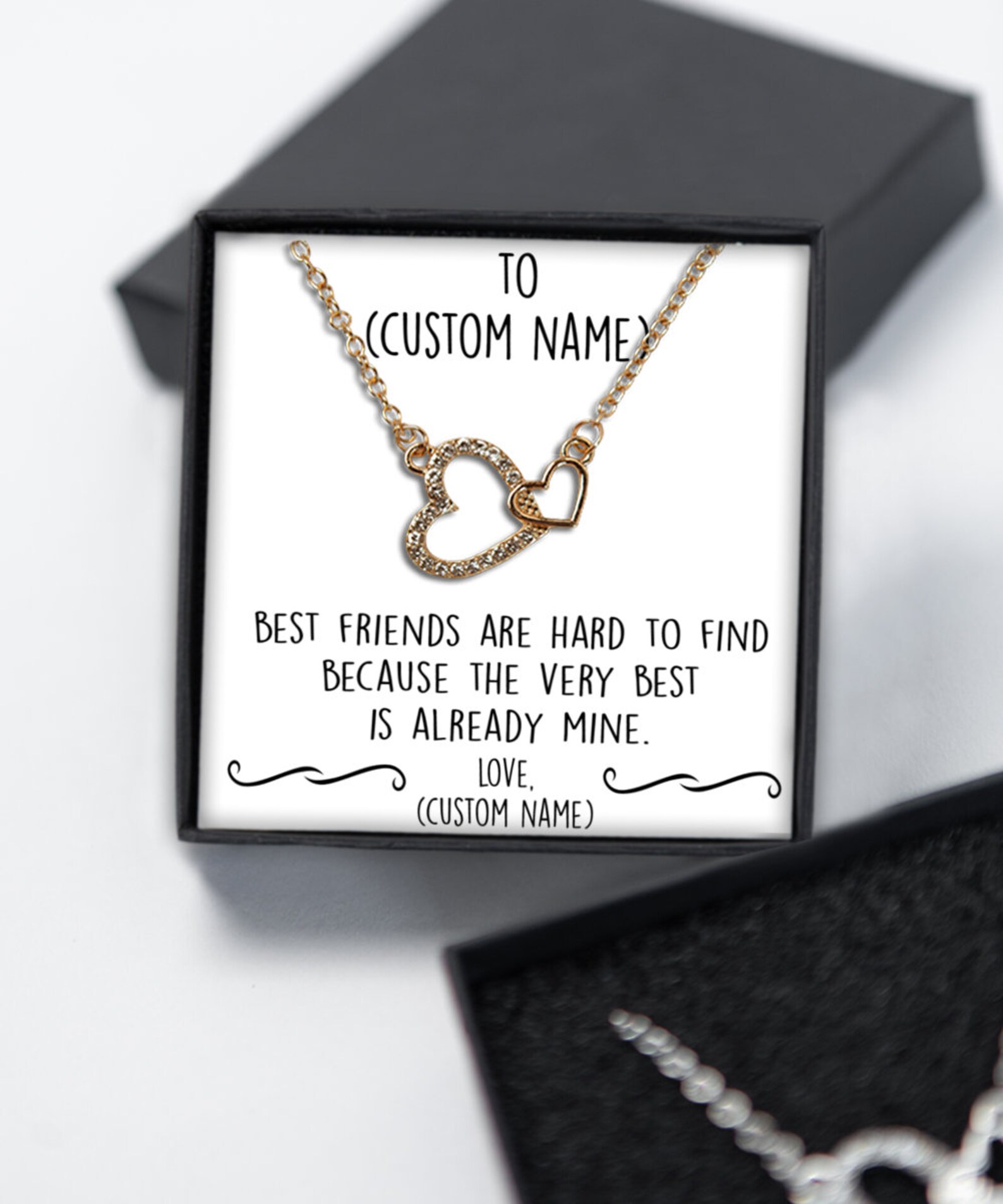 Personalized Friendship Gift best friend gifts interlocking | Etsy