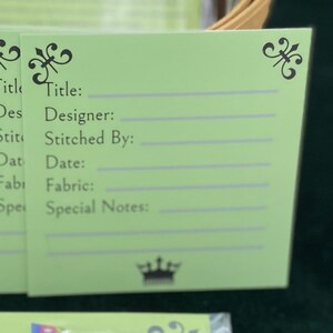 Sticker Platesdescription Labels for Cross Stitch Needlework - Etsy