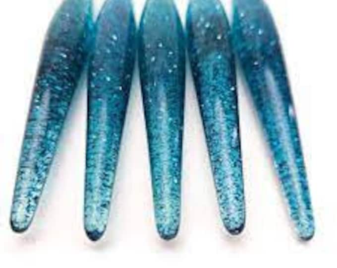 FURLS Teal Glitter Birthday Streamline Crochet Hook--5.0mm--5.50mm ...