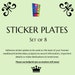 Sticker Platesdescription Labels for Cross Stitch Needlework ...