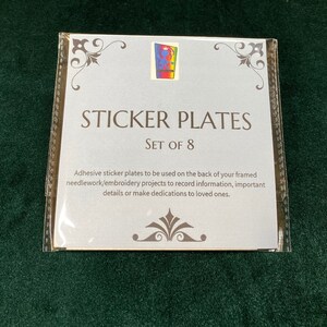 Sticker Platesdescription Labels for Cross Stitch Needlework - Etsy