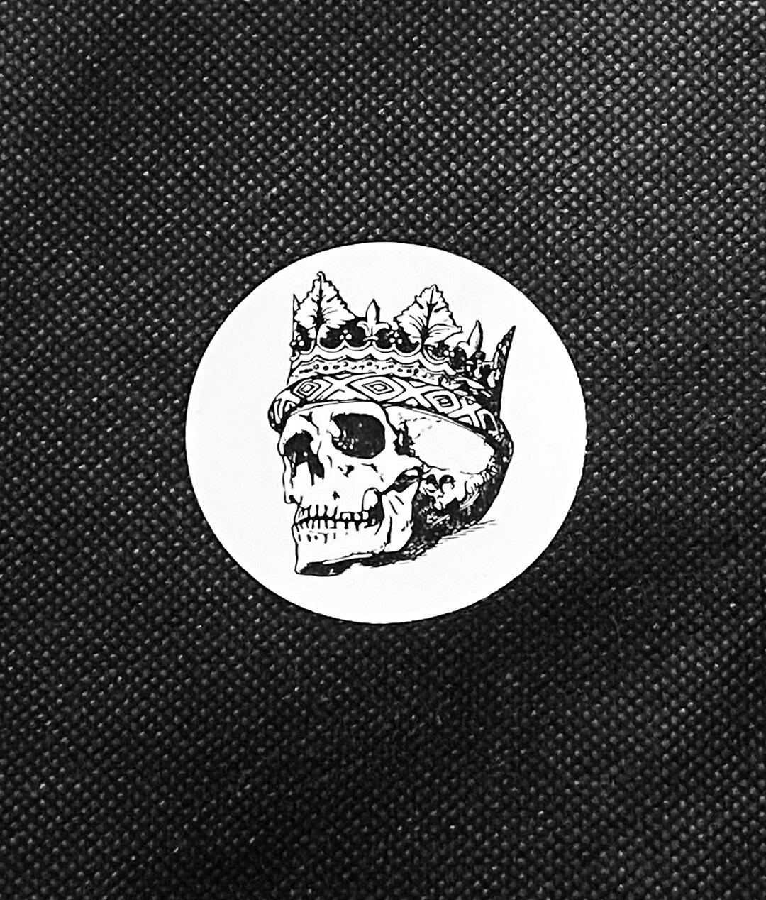 Crowned Skull B/W Stickergothic Stylegreat Gift for - Etsy