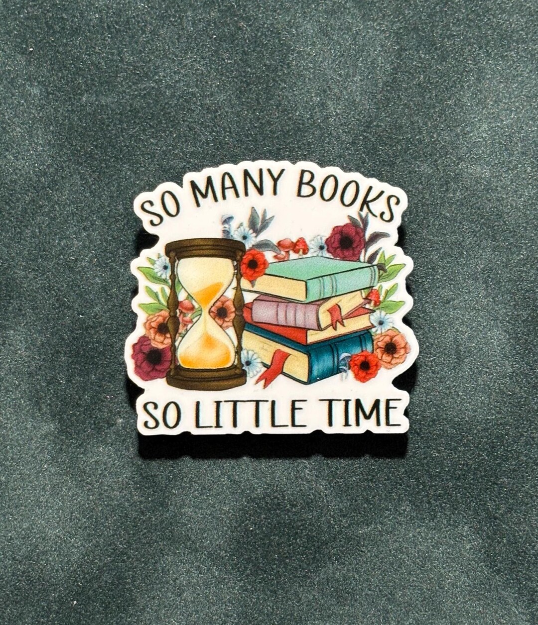 Needle Minder--so Many Books--reader--library--hourglass--acrylic Craft ...