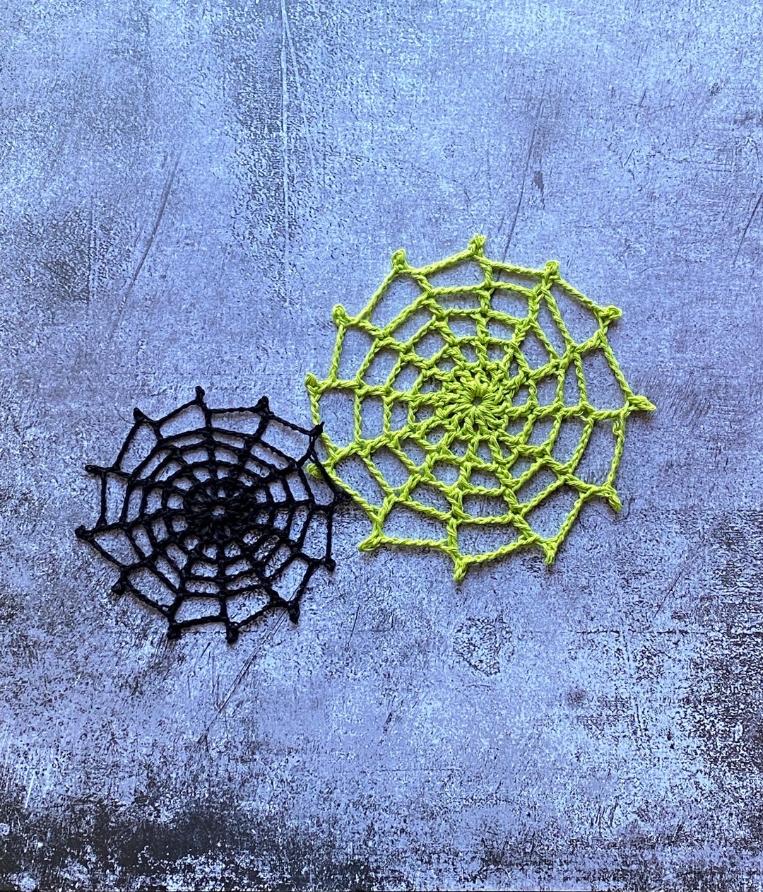 Spider Web Doily--witchy--goth--halloween Decoration--hand Crocheted ...