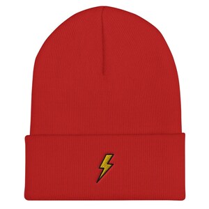 LIGHTNING BOLT HAT, Lightning Beanie, Embroidered Beanie,lightning Hat ...