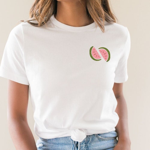 Watermelon Pocket Tee Funny Fruit T-shirt Summer Tshirt - Etsy
