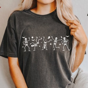 Dancing Skeletons Skeleton Shirts Halloween Shirt - Etsy