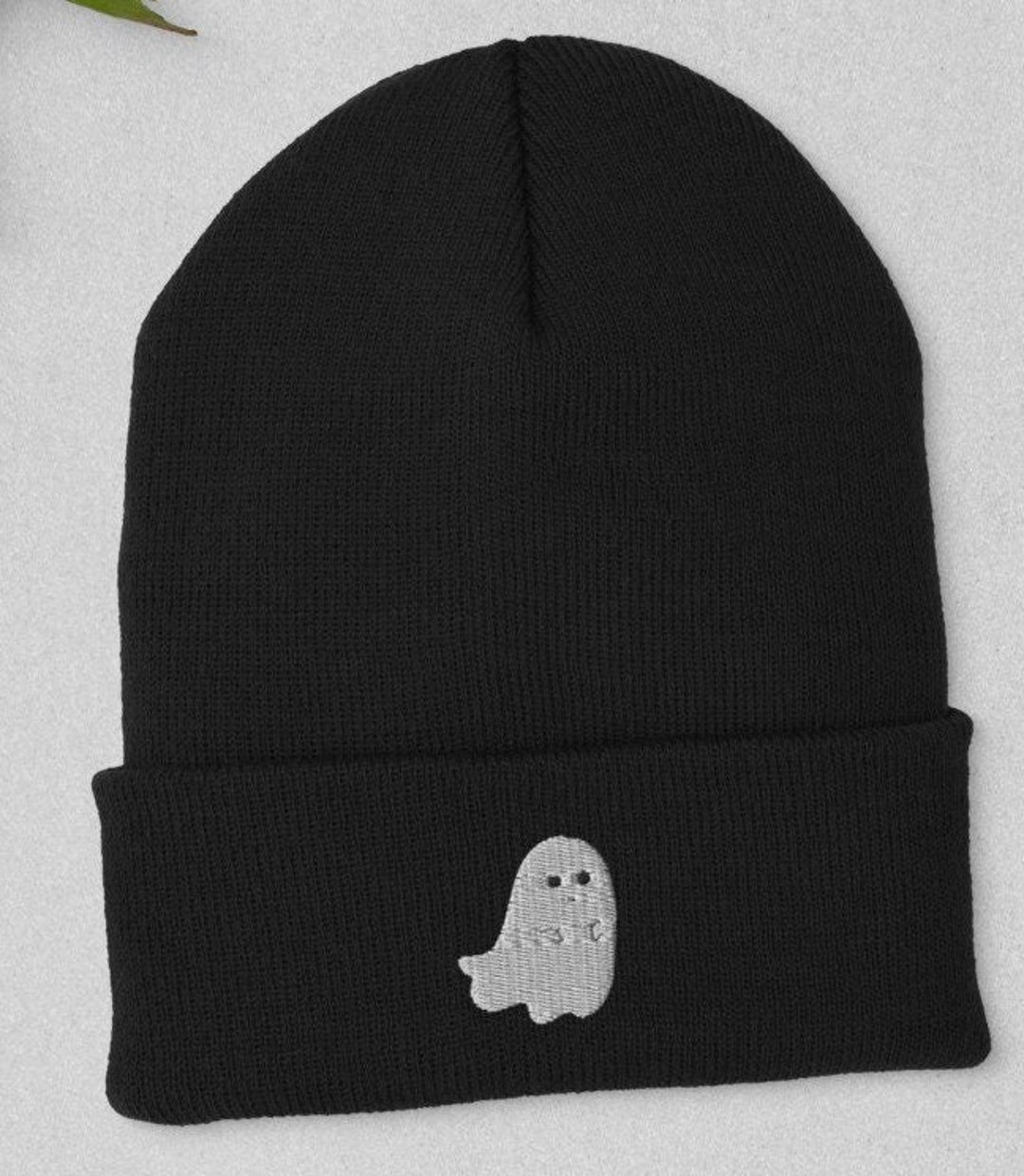 EMBROIDERED GHOST BEANIE Halloween Beanie Beanie Ghost - Etsy