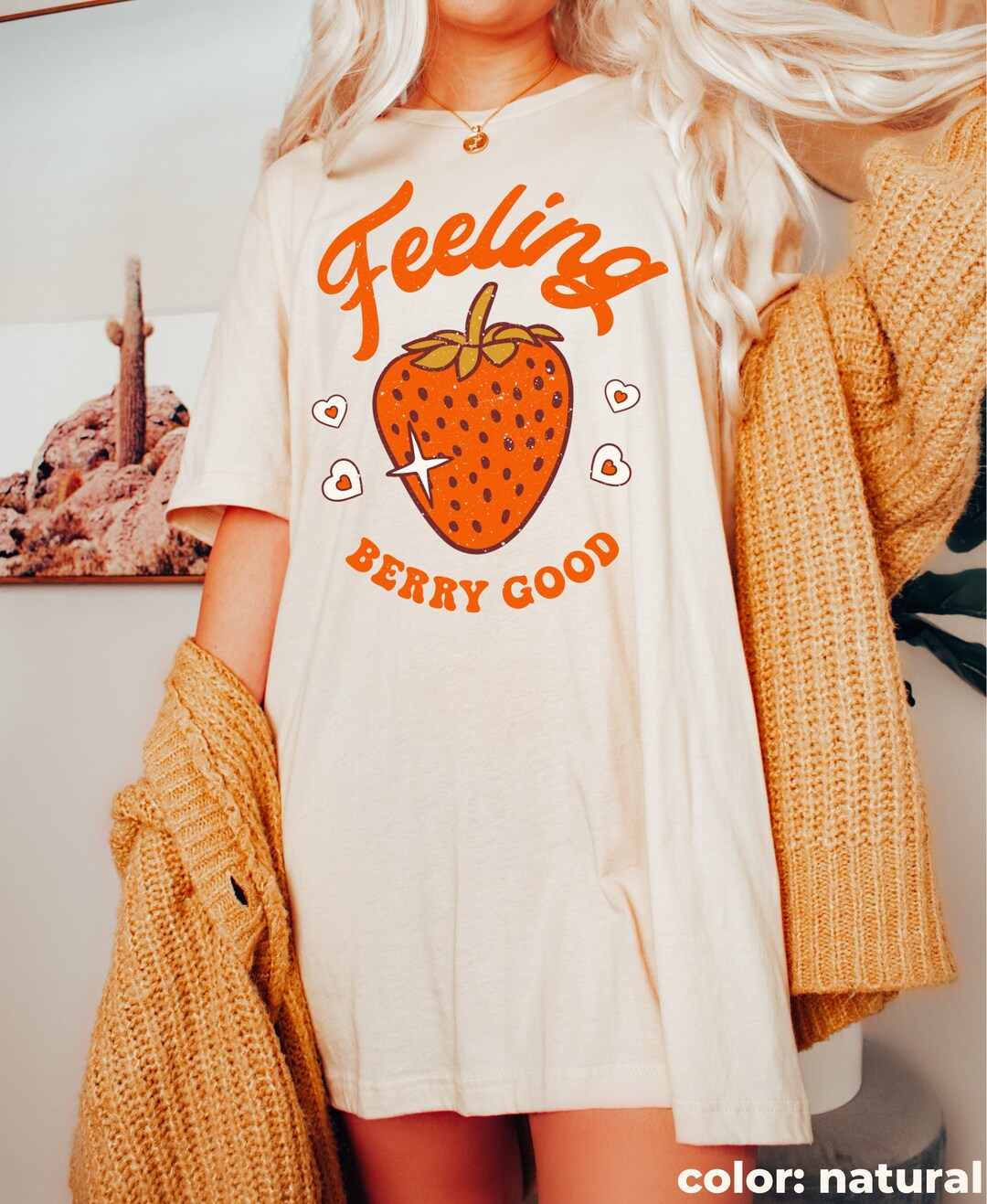 Strawberry Shirt Women, Strawberry Tee, Retro Shirts Women,feel Good ...