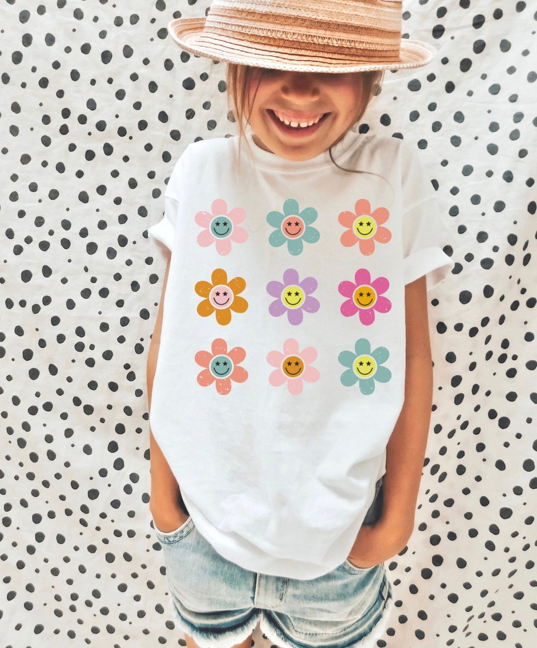 Smile Face Tee Kids,cute Toddler Tees,toddler Shirt,toddler Tees,cute ...