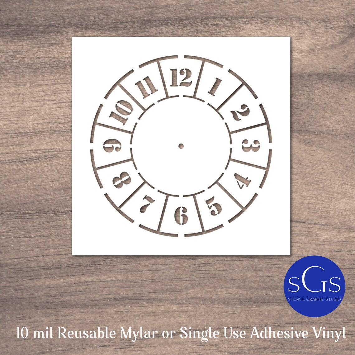 Clock Face Stencil Clock Making Standard Blocked Clock Wall | Etsy