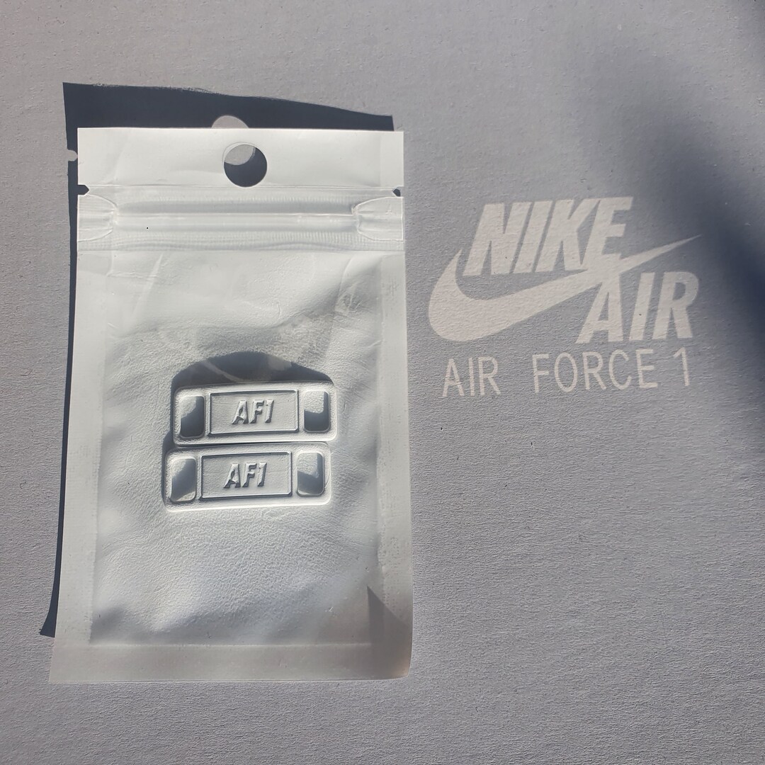 WHITE Air Force 1 Lace Tag, Buckle, Lock, MORE Colours Available ...