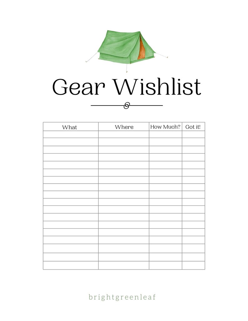 Hiking Record, Hiking Log , Hiking Journal, Progress Tracker, Printable ...