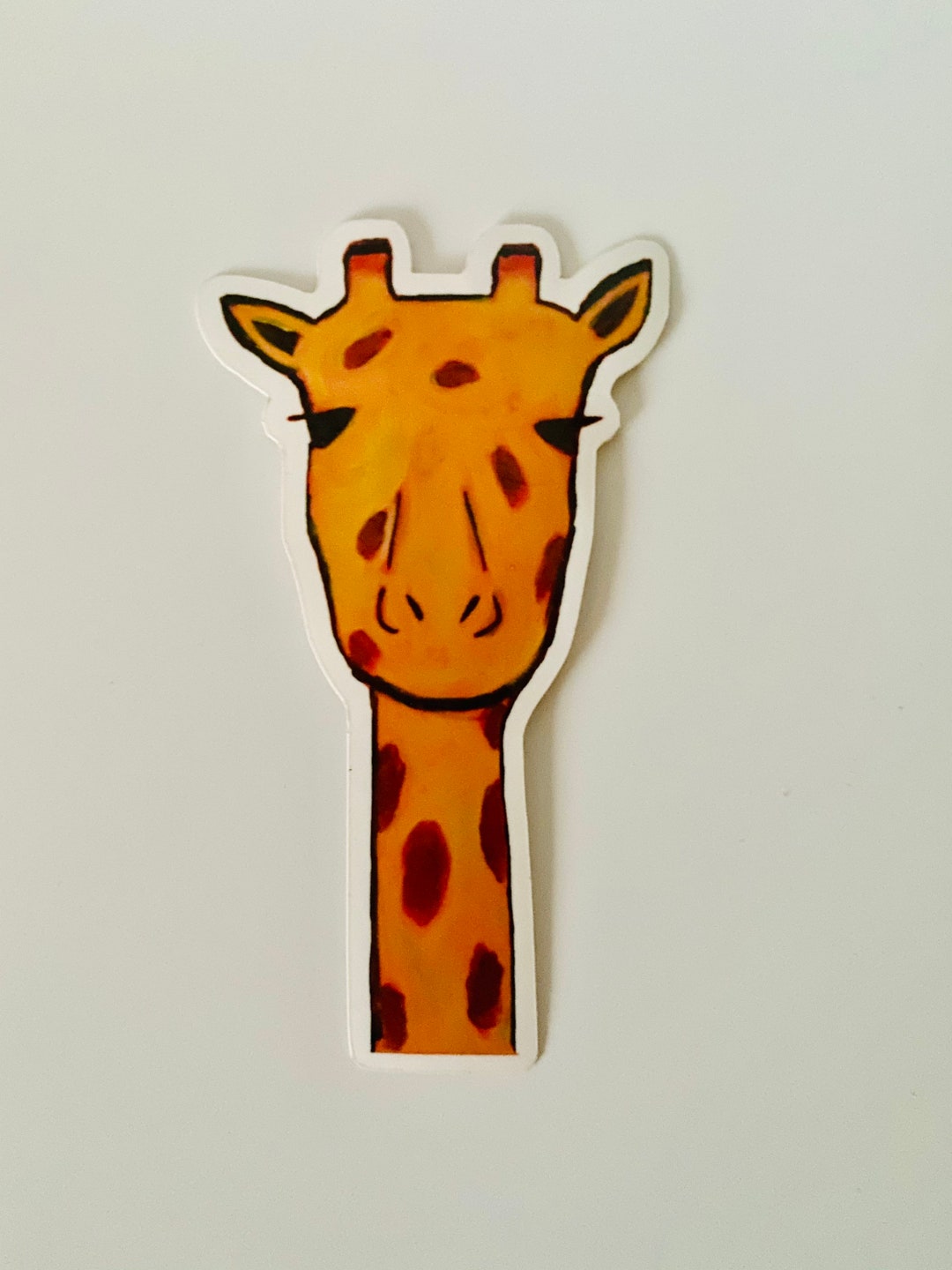 Giraffe Sticker, Decal for Laptop, Water Bottle, Wall Art (weather ...