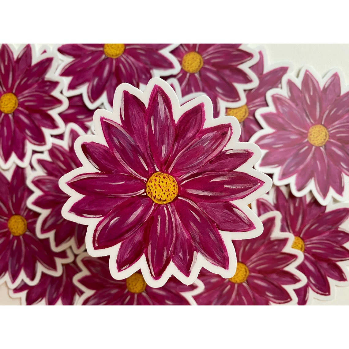 Happy Pink Flower Sticker Decal for Notebook Laptop | Etsy