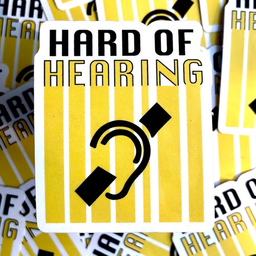 Deaf Sticker Deaf Awareness Ribbon Sticker Deaf Decal Deaf - Etsy