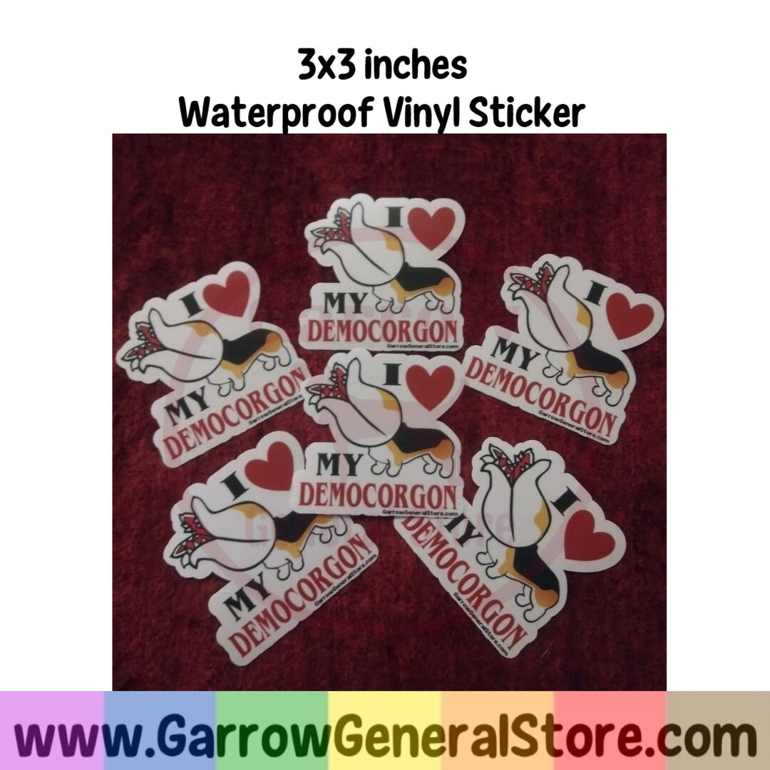 Demogorgon, Stranger Things, Corgi Inspired Sticker: Premium Vinyl for ...