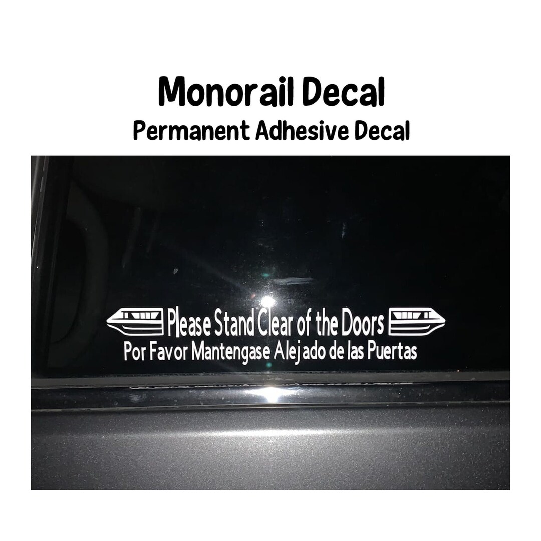 Monorail Inspired Decal: Premium Vinyl for Laptops, Car Windows, Car ...
