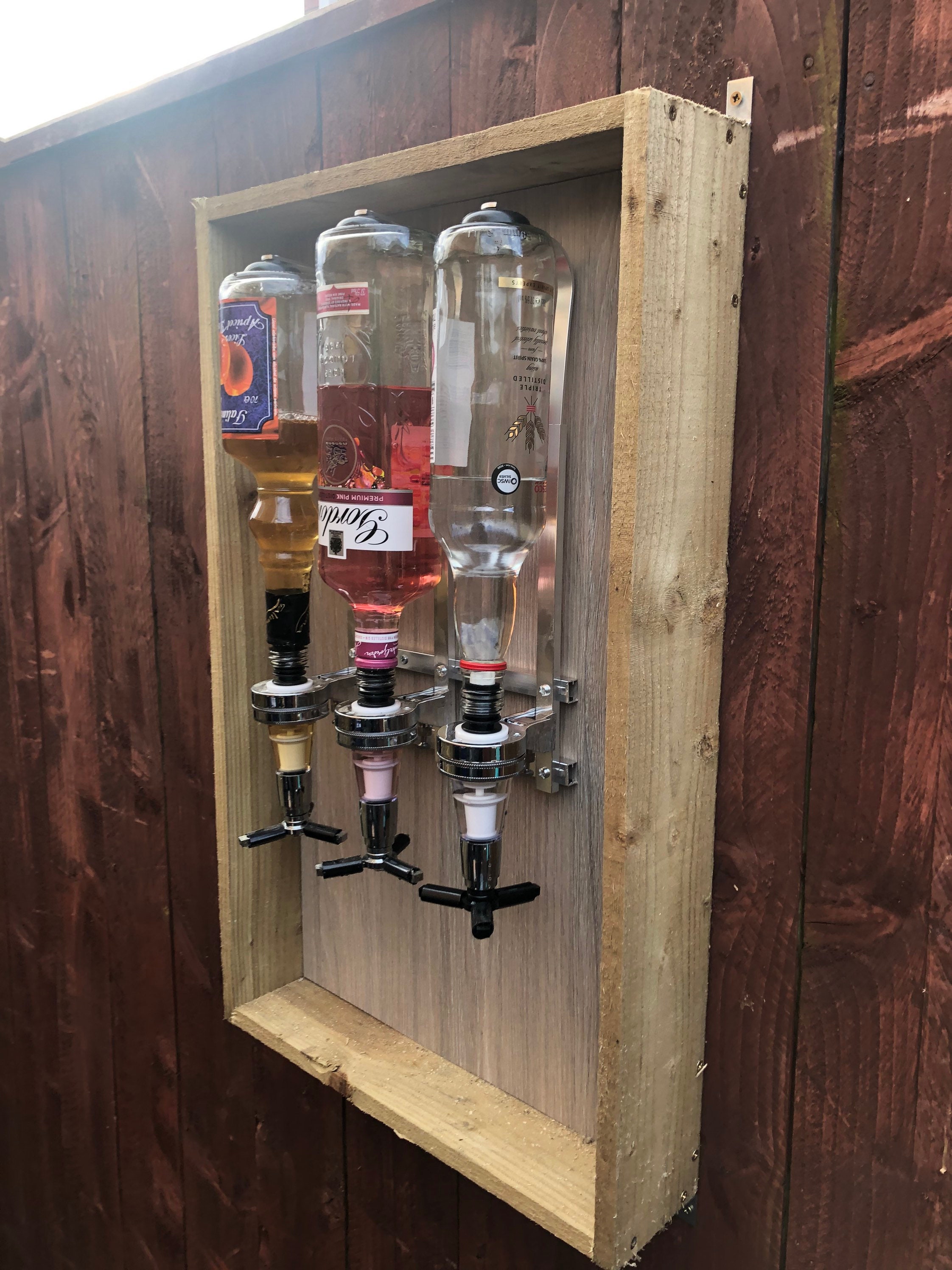 3 Optic Bar Shelf, Outside/indoor Pub, Gin, Win, Beer, BBQ, OPTICS, Man ...