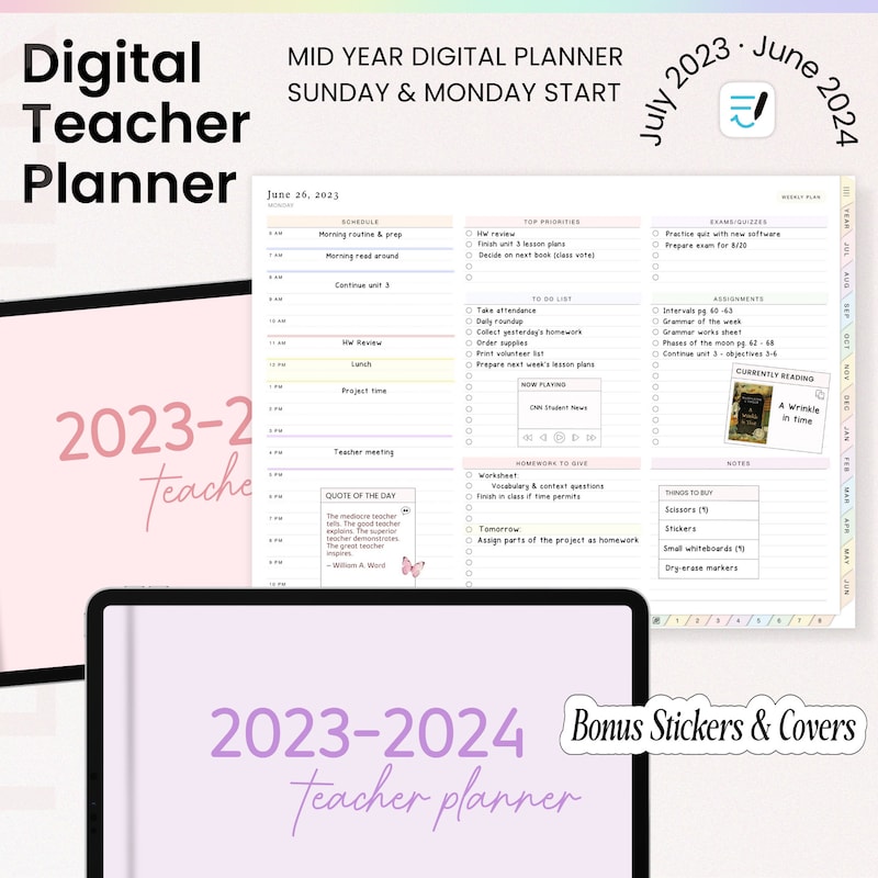 Teacher Planner - Etsy